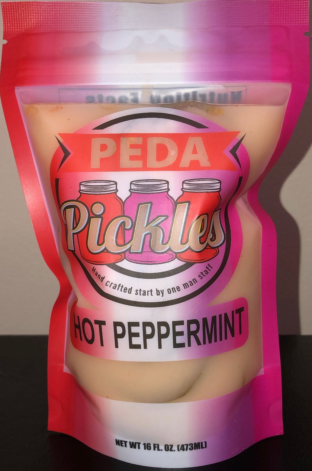 "Hot" Peppermint pickles. – Pedapickles